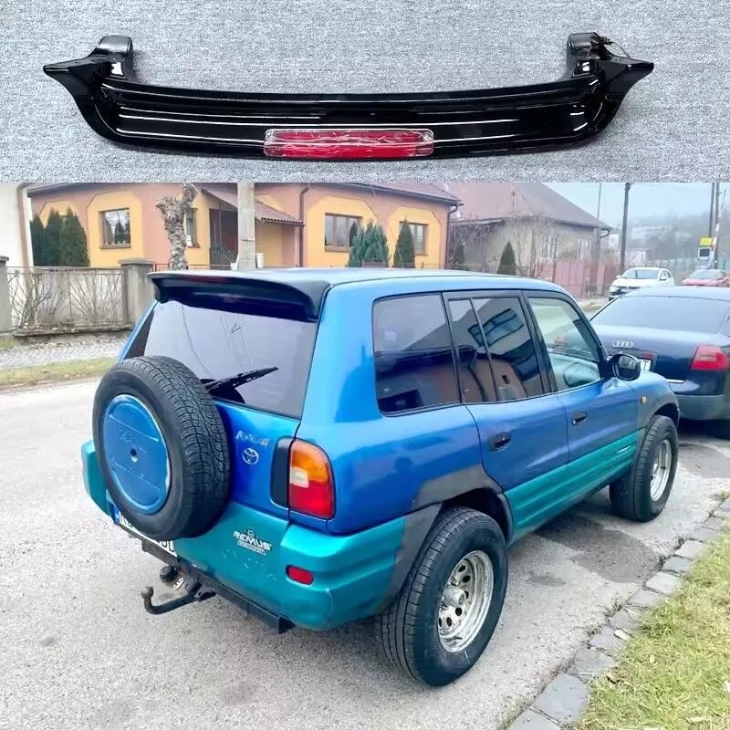 Спойлер автомобиля, 1 шт, Черный, ABS пластик, для Toyota RAV4 RAV-4 1994-1998