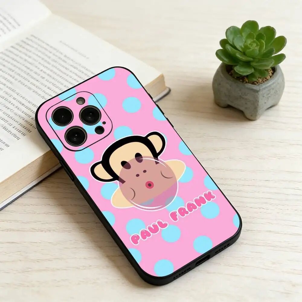 Чехол P-Paul Frank для iPhone 17, 16, 15, 14, 13, 12, 11 Plus, Pro Max и Розовый, z8, iPhone17PRO