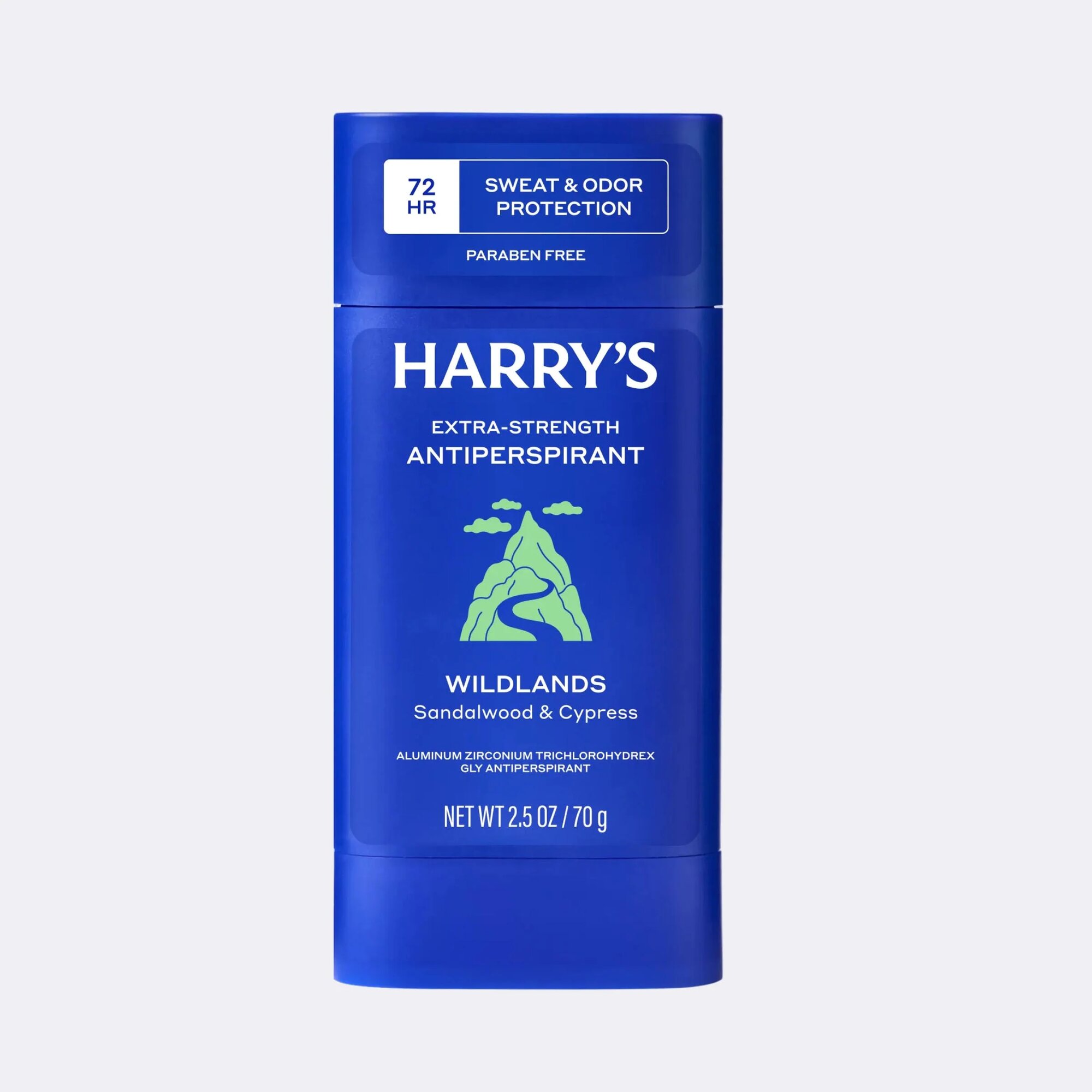 Harry's, Odor & Enhanced Sweat Control, Усиленный антиперспирант для мужчин, защита 72 часа, аромат Wildlands: сандал и кипарис, 70 г