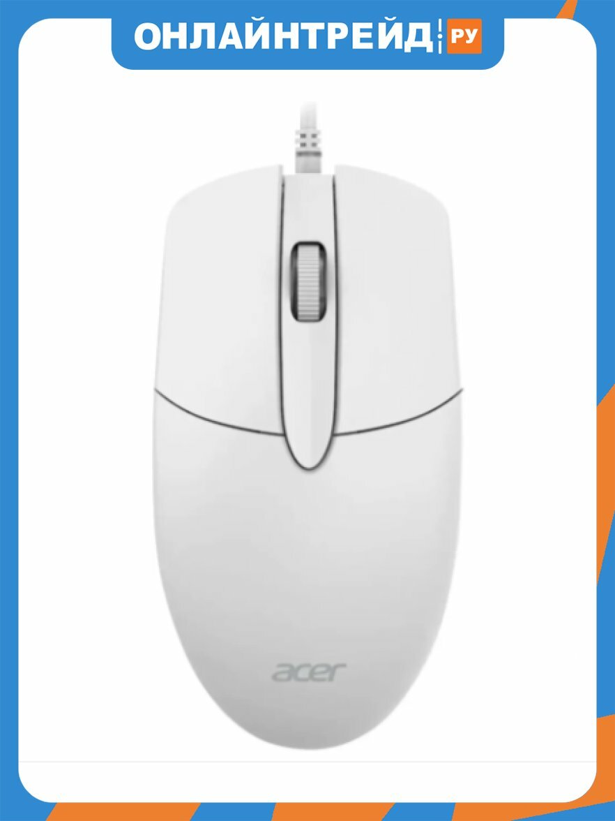Мышь Acer OMW300 USB проводная белый (ZL. MCECC.01V)