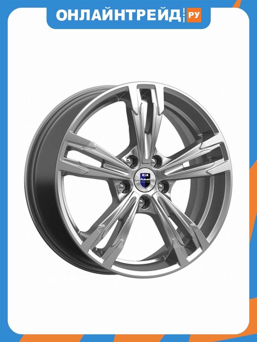 Диск K&k Karrera Light 7x18/5x114.3 D67.1 ET38 дарк платинум