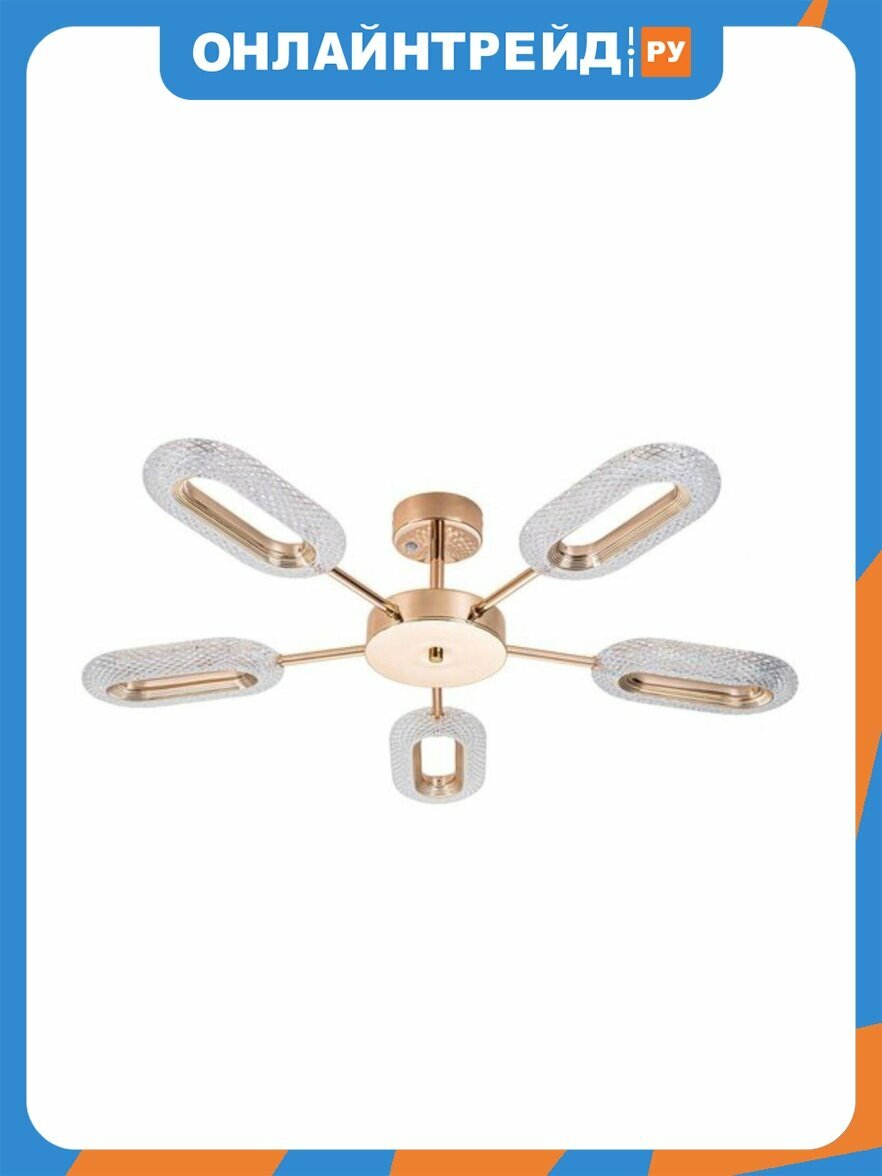 Потолочная светодиодная люстра Arte Lamp Ovale A2489PL-5GO