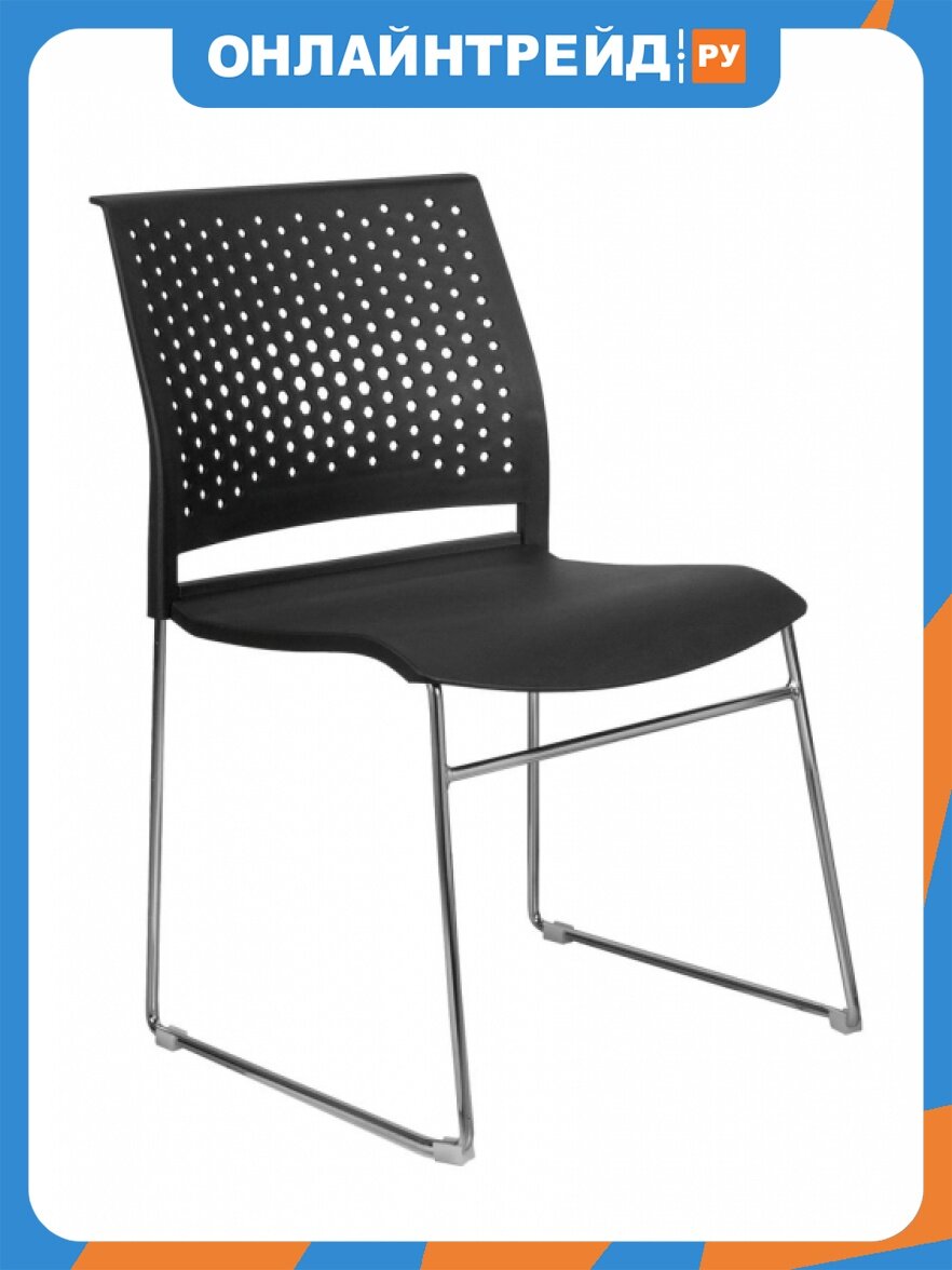 Стул для посетителей Riva Chair RCH D918 Чёрный пластик