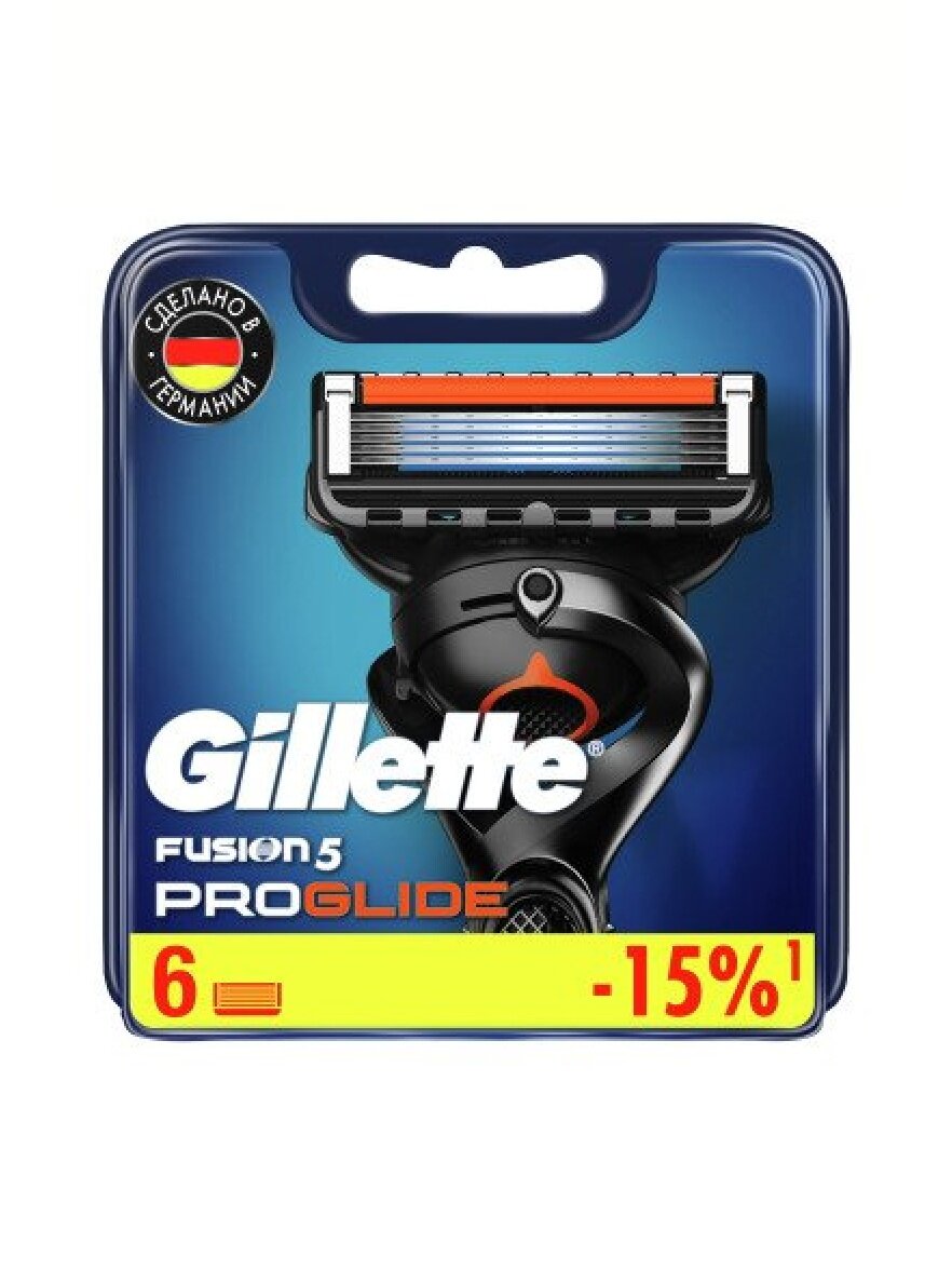 Сменные кассеты для бритья Gillette Fusion5 ProGlide, 6 шт