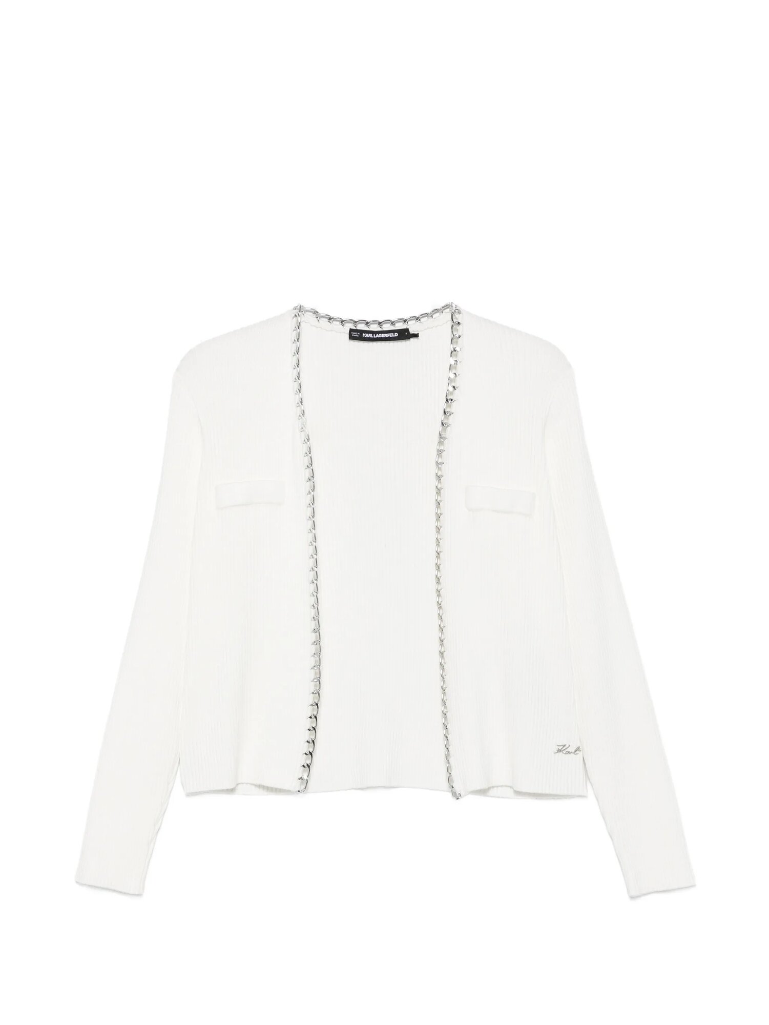 Кардиган Chain-trim ribbed cardigan