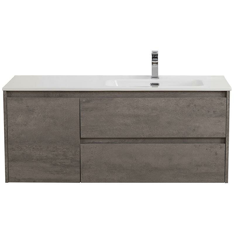 Тумба под раковину BelBagno Kraft 120 R KRAFT-1200-2C-1A-SO-CG-R подвесная Cemento Grigio