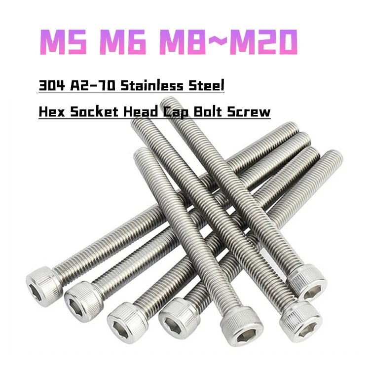 Винт нержавеющая сталь DIN912 M5-M20 5-150мм 90mm, M10(1pcs)