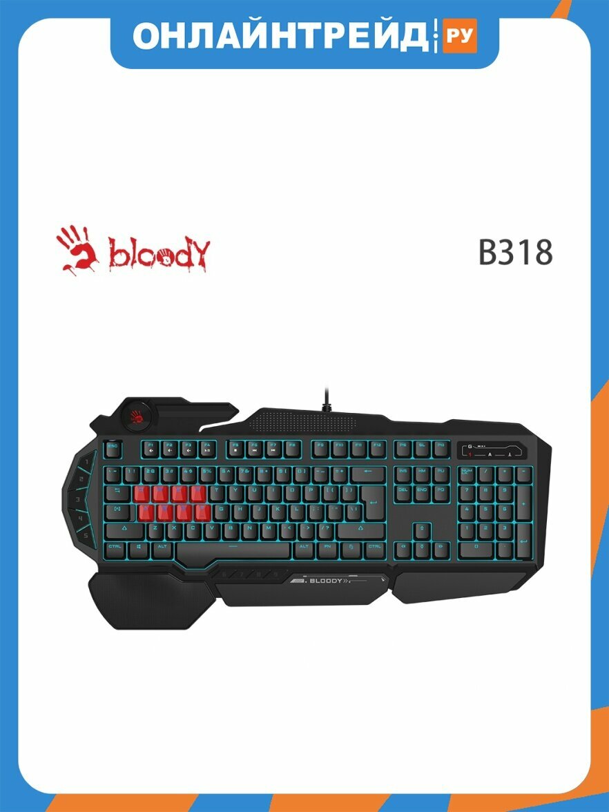 Клавиатура A4TECH Bloody B318 USB (Black)