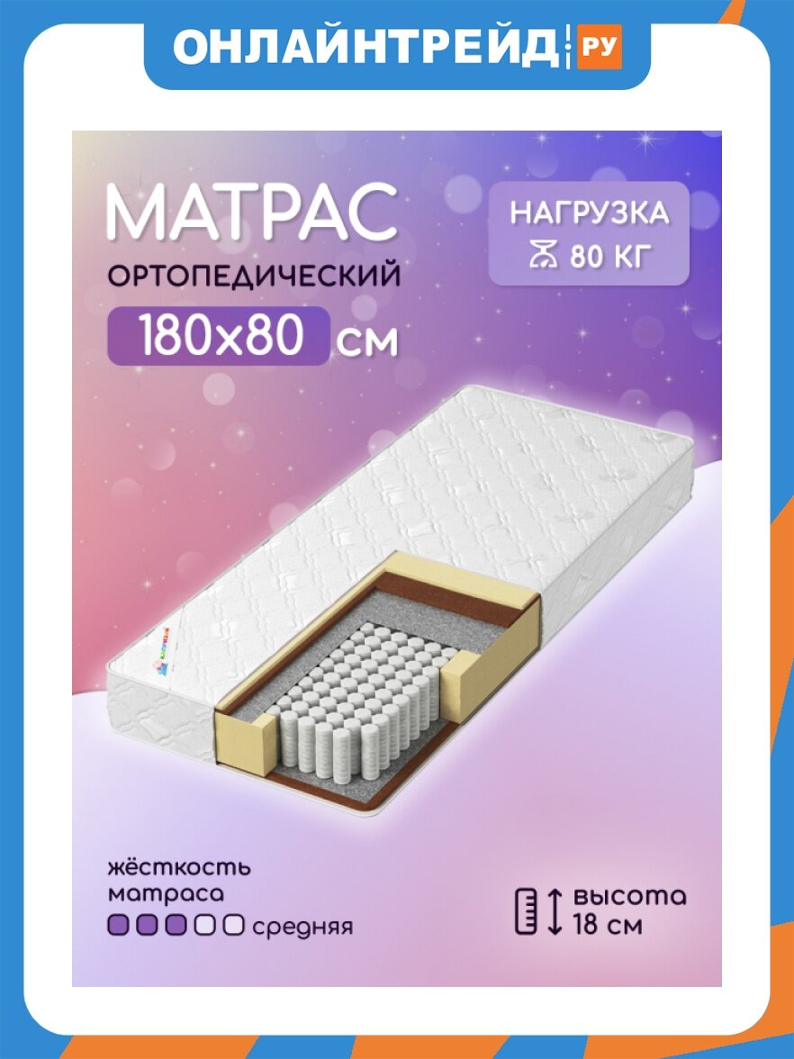 Матрас Капризун Дрим Хард ППУ Плюс 80х180х18 см