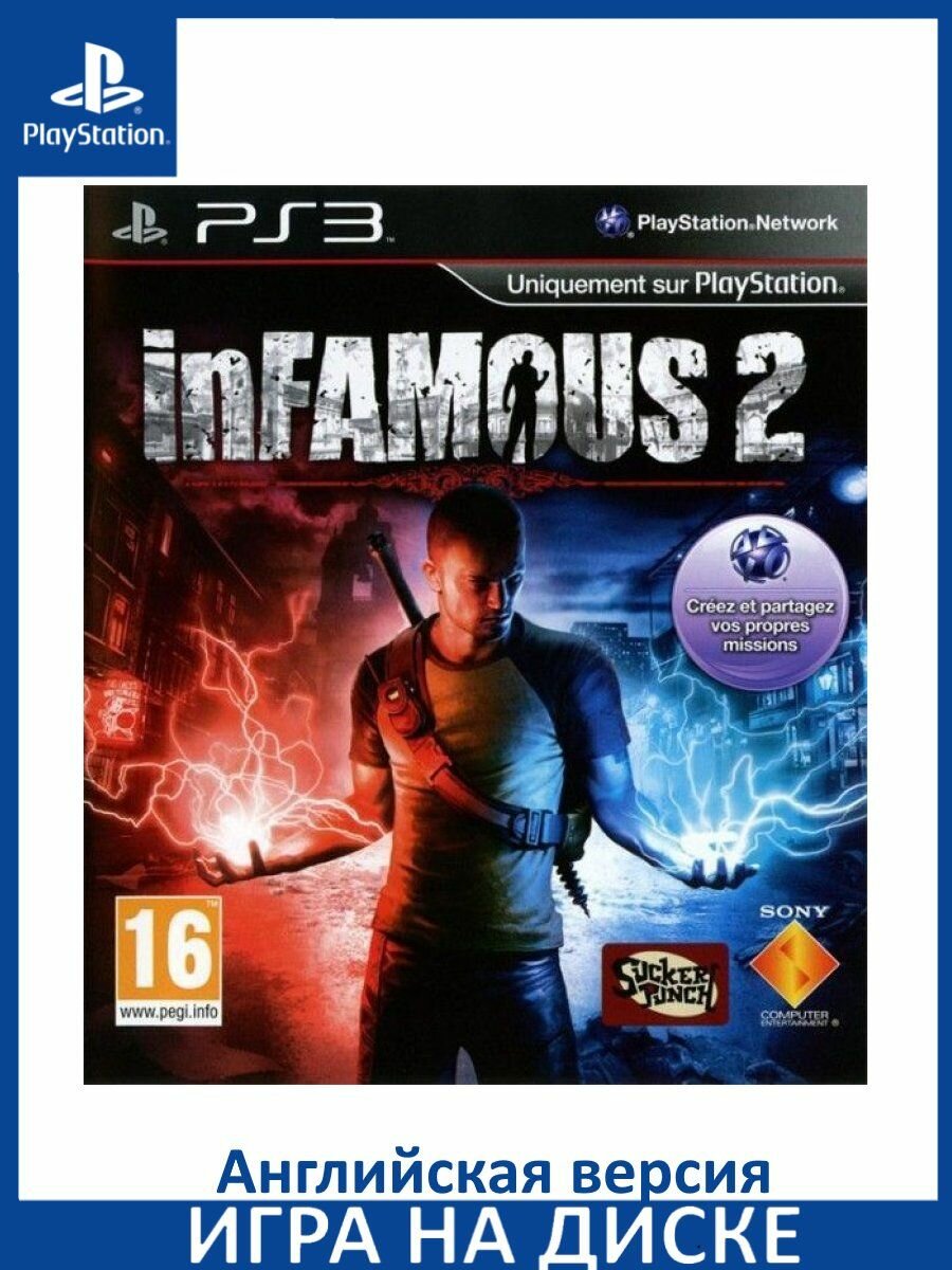 Игра Дурная репутация 2 (inFamous 2) PS3 Диск на PlayStation 3 Английская версия