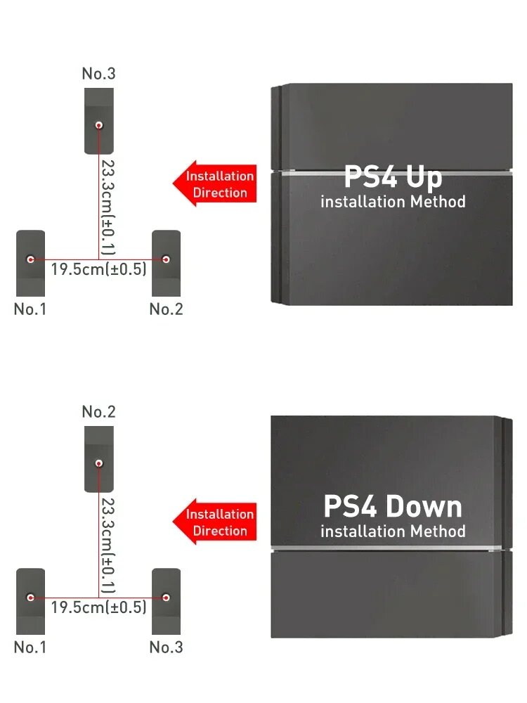 Кронштейн для PS4 Slim, держатель для геймпадов, черный — фото 1
