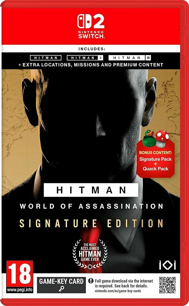 Игра Hitman World of Assassination - Signature Edition для Nintendo Switch 2, русские субтитры