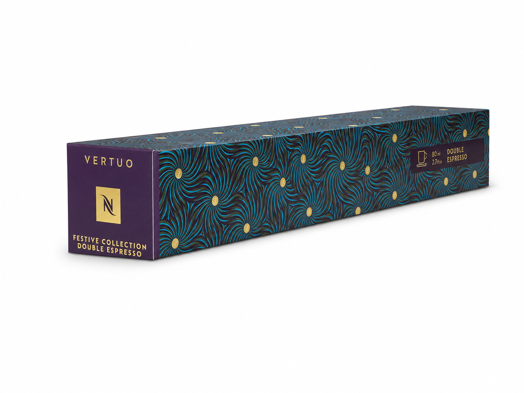 Кофе в капсулах Nespresso Vertuo Festive double espresso, 1 упаковка 10 капсул