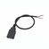 Micro USB/Type C USB 2.0 кабель питания 0.3M, USB A Female 2P