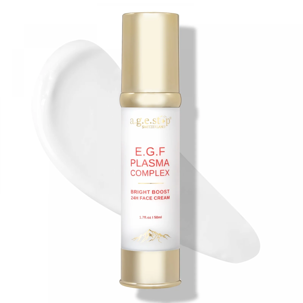 A.G.E.STOP E.G.F. PLASMA COMPLEX 24H BRIGHT BOOST FACE CREAM Биоплацентарный крем для лица с ЭФР - комплексом и эффектом сияния 50 мл.