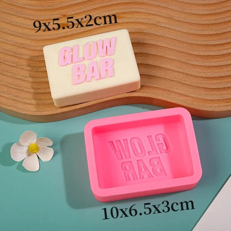 Силиконовая форма для мыла "Glow Bar" 9x5.5x2см, Цвет: 83001370
