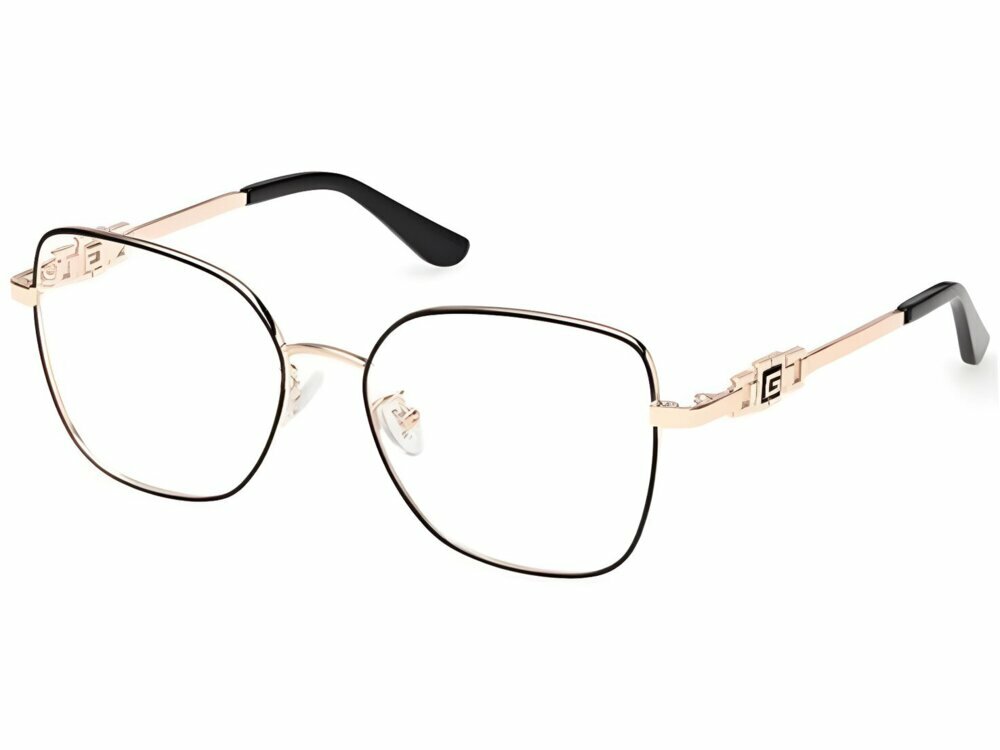 Оправа GUESS GU 50337-D 002, тип оправы ободковая, материал оправы металл, пол женские, форма оправы бабочка