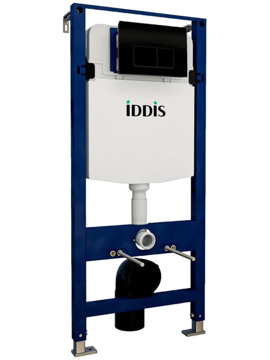 Система инсталляции для унитазов IDDIS Optima Home OPH00MBi32K с кнопкой смыва, черная