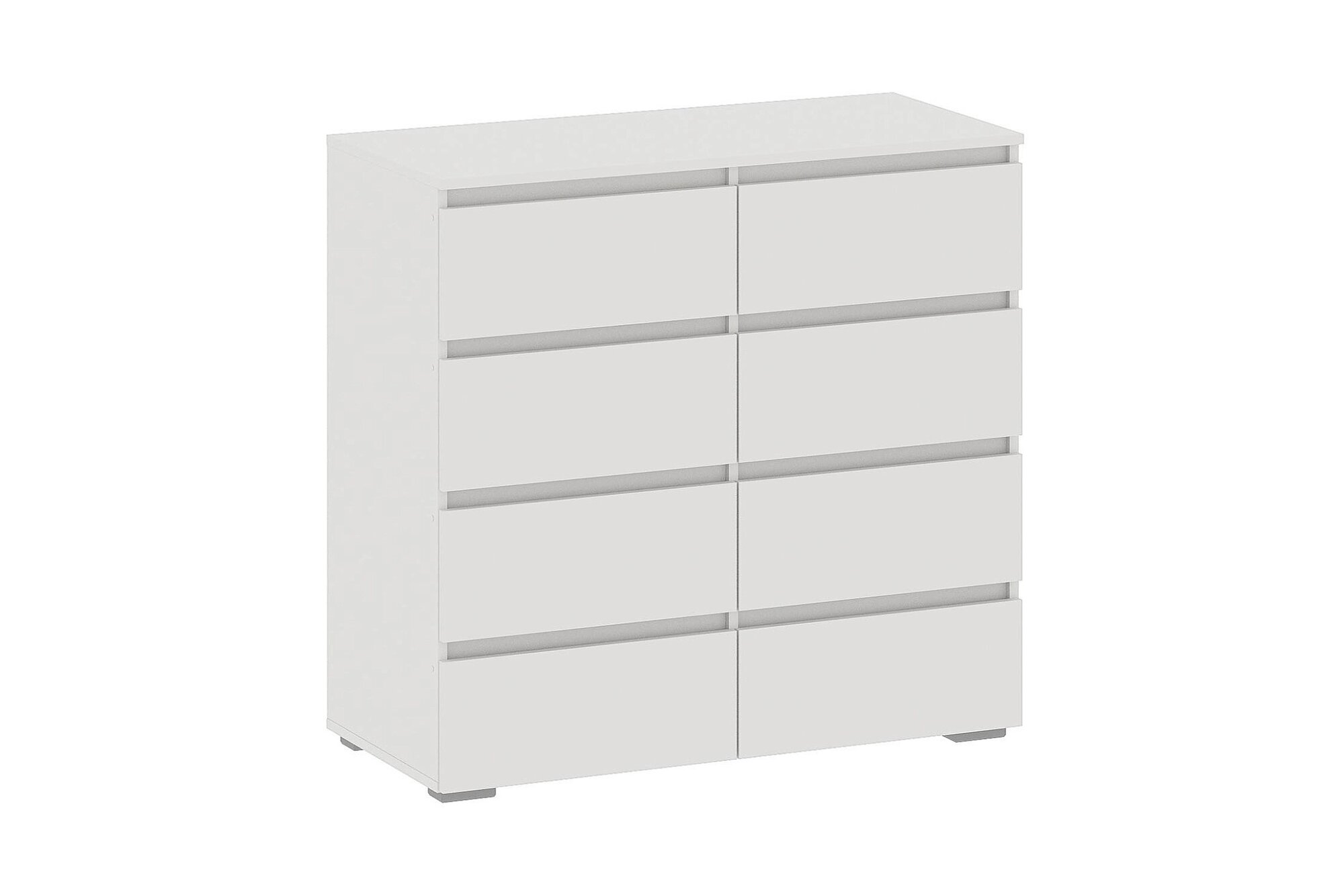 Комод для одежды Нонтон Инта, 100.2x46x95,8 см, с ящиками, Белый