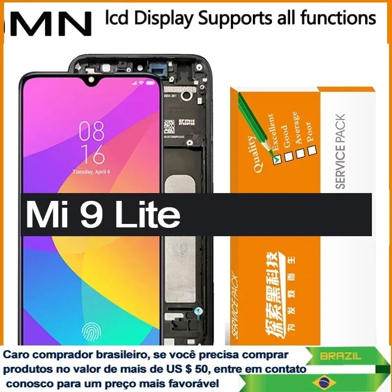 OLED LCD-дисплей для Xiaomi MI 9 Lite, сенсорный экран, M1904F3BG, 6.39 дюйма, новый