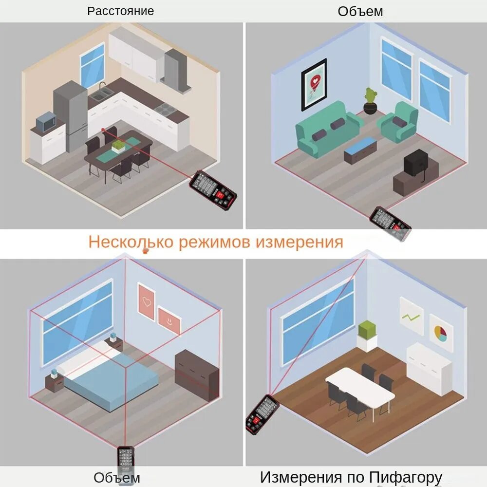 Лазерный уровень/нивелир Hilda, черный, артикул 3086833509, Китай — фото 1
