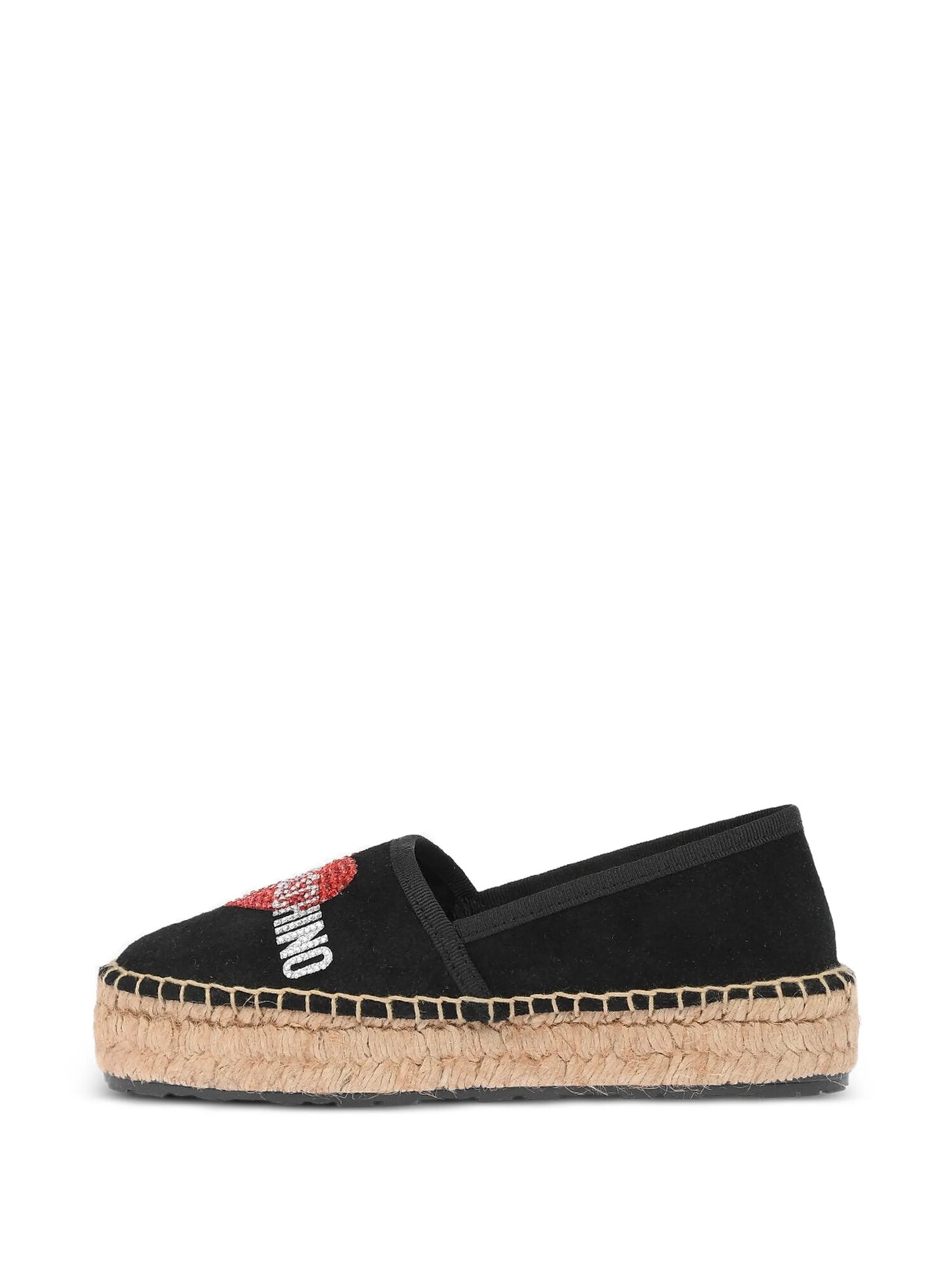Эспадрильи Rhinestone-logo platform espadrilles