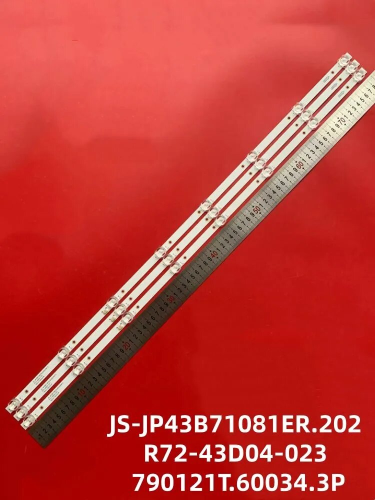 3шт. Подсветка JS-JP43B71081ER.202 R72-43D04-023 790121T.60034.3P для TD43FFBSV1