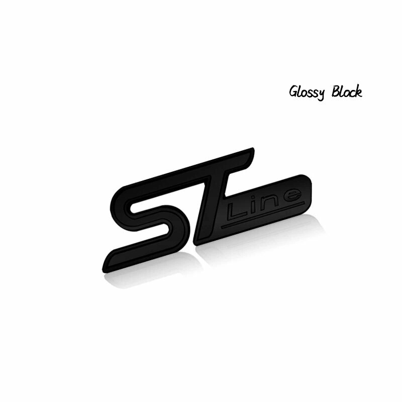 Эмблема ST Line Glossy Black для Ford Focus Fiesta Mondeo Kuga