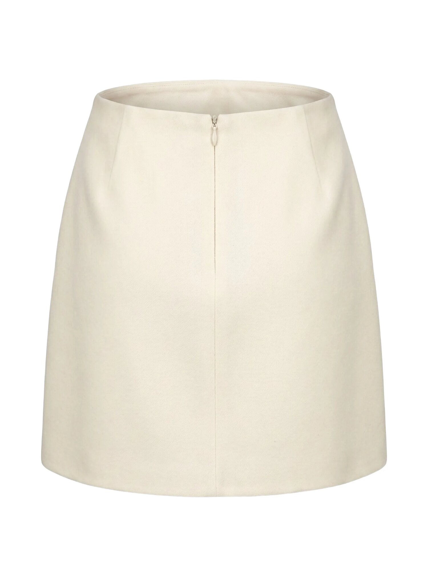 Юбка Ermanno Scervino A-line wool mini skirt, размер 40, бежевый/белый — фото 1