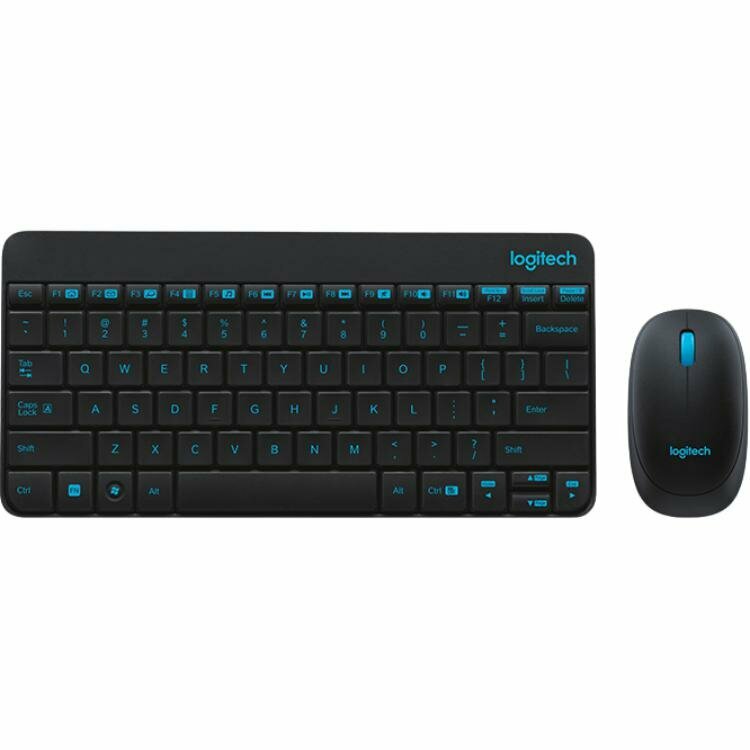 Набор клавиатура и мышь Logitech mk245 black, для офиса, Mice+Cropped Mouse Pad