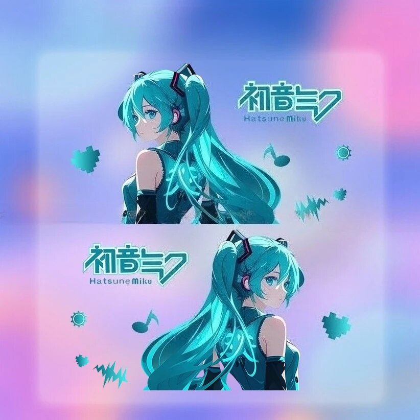 Набор аниме-наклеек Bandai с Хатsune Miku
