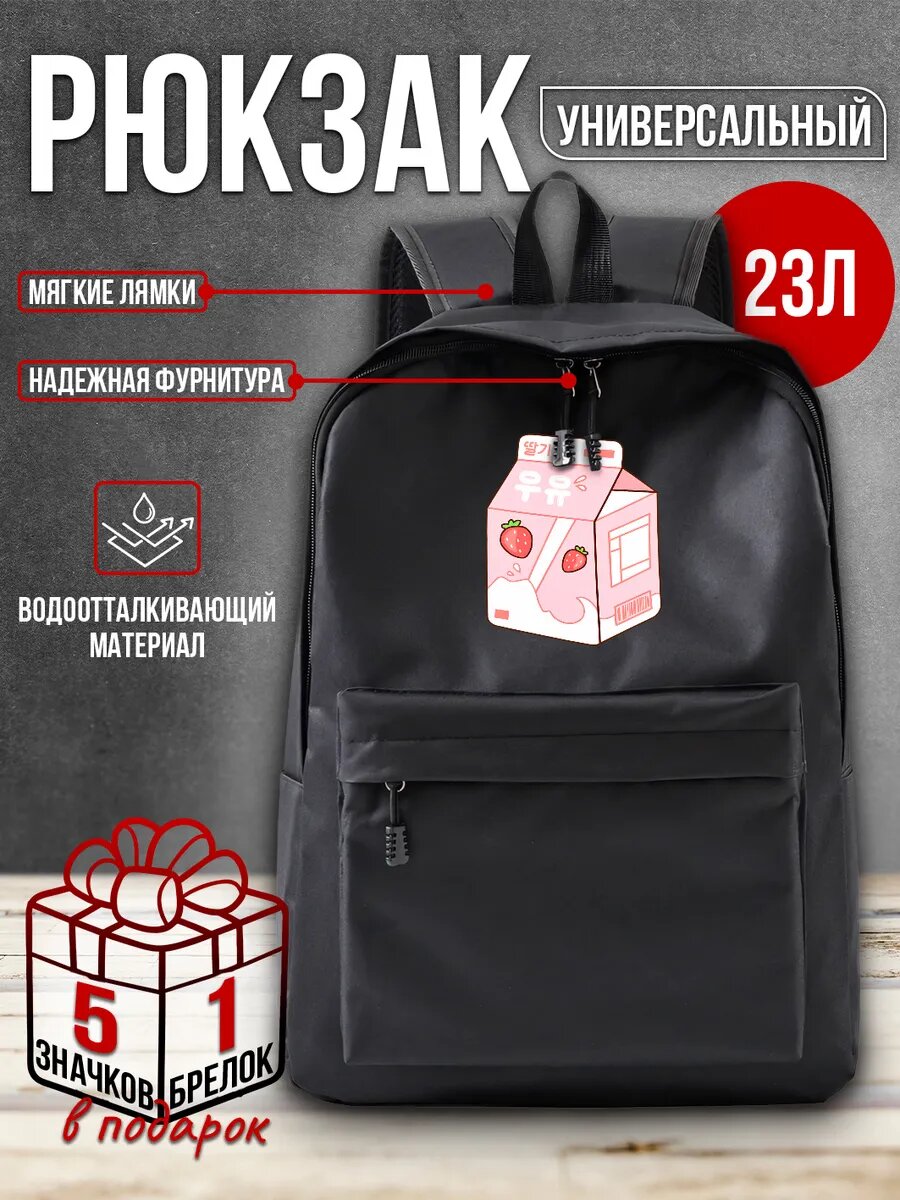 Рюкзак Cutecore Kawaii Кавай Клубничное молоко Корея