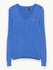 Свитер Polo Ralph Lauren Cable-knit V-neck sweater, размер XS, , blue