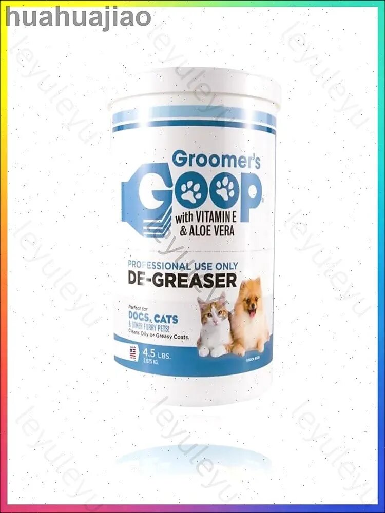 Профессиональная обезжиривающая паста для шерсти собак и кошек Groomer's GOOP De-Greaser с витамином Е и Алоэ Вера для удаления жира, грязи и пятен с сальной шерсти, 2025 мл