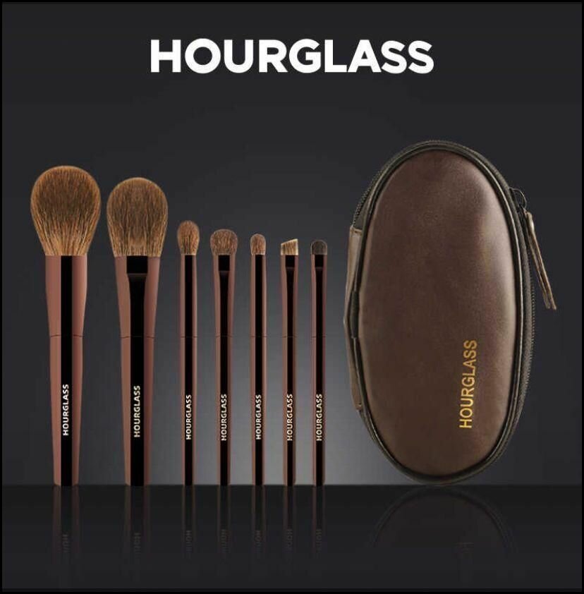 HOURGLASS BRUSH Дорожный набор mini кистей для макияжа 7 штук