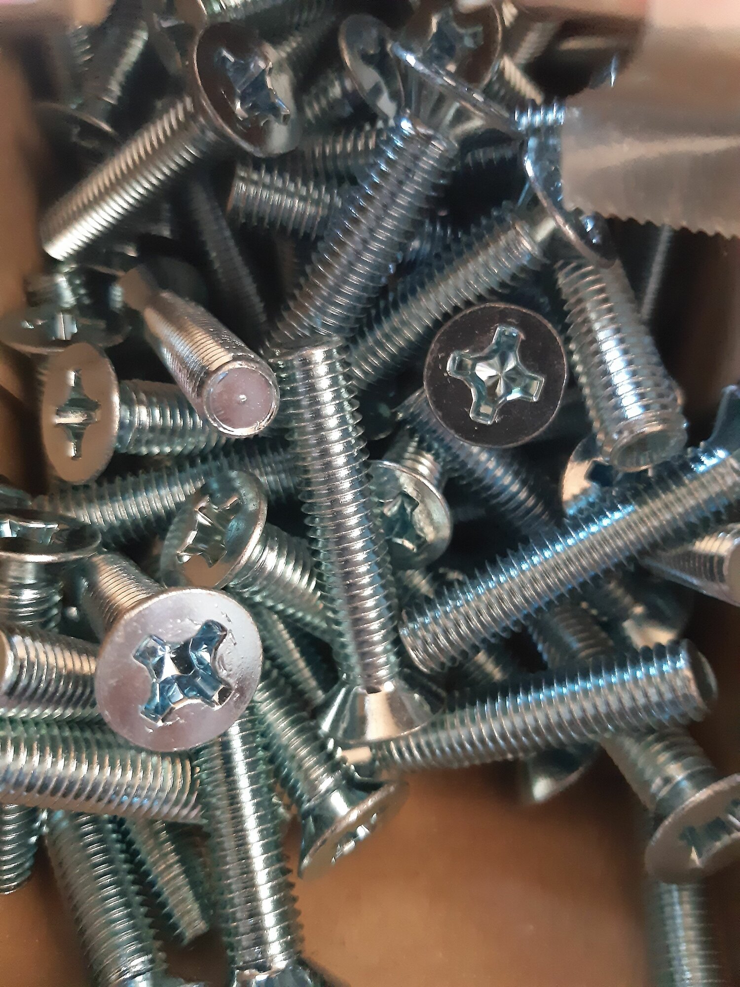 Винт DIN 965 М8х40, оц. ст. 4.8, потай гол, шлиц РH, Wurth. 20 шт.