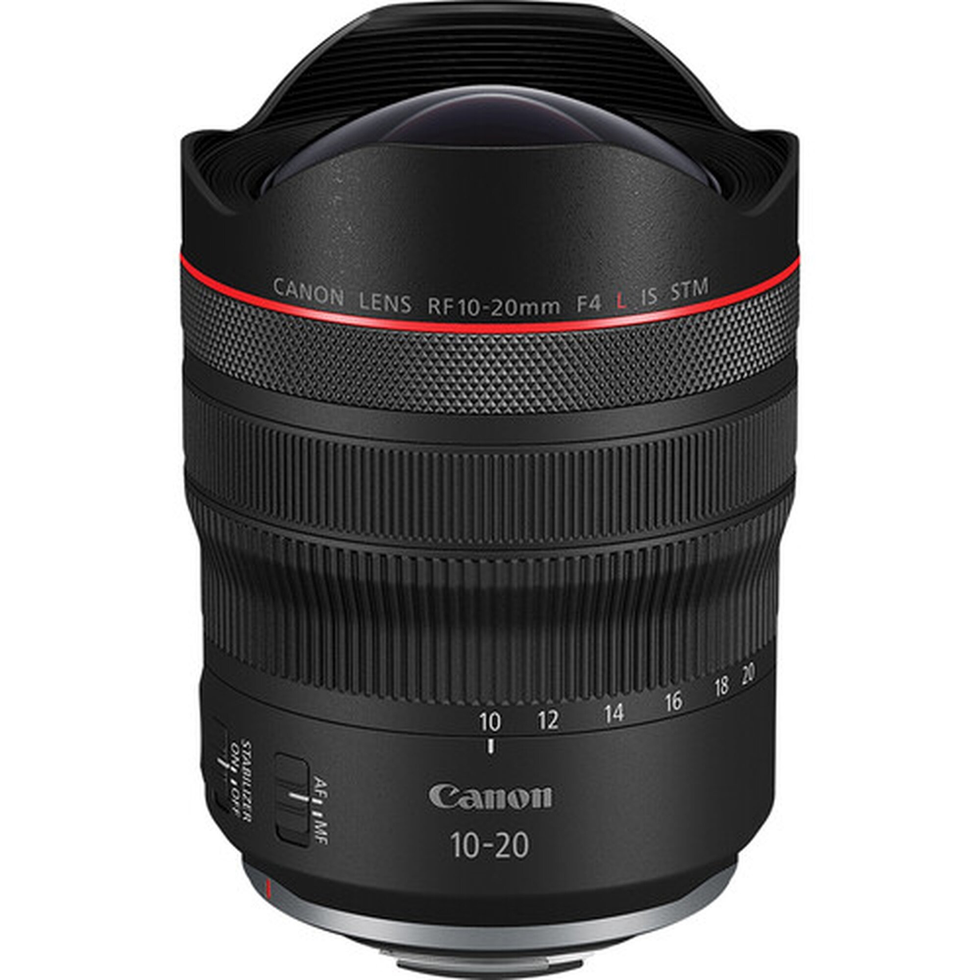 Объектив Canon RF 10-20mm F4 L IS STM, автофокус, байонет Canon RF, пластик, чёрный