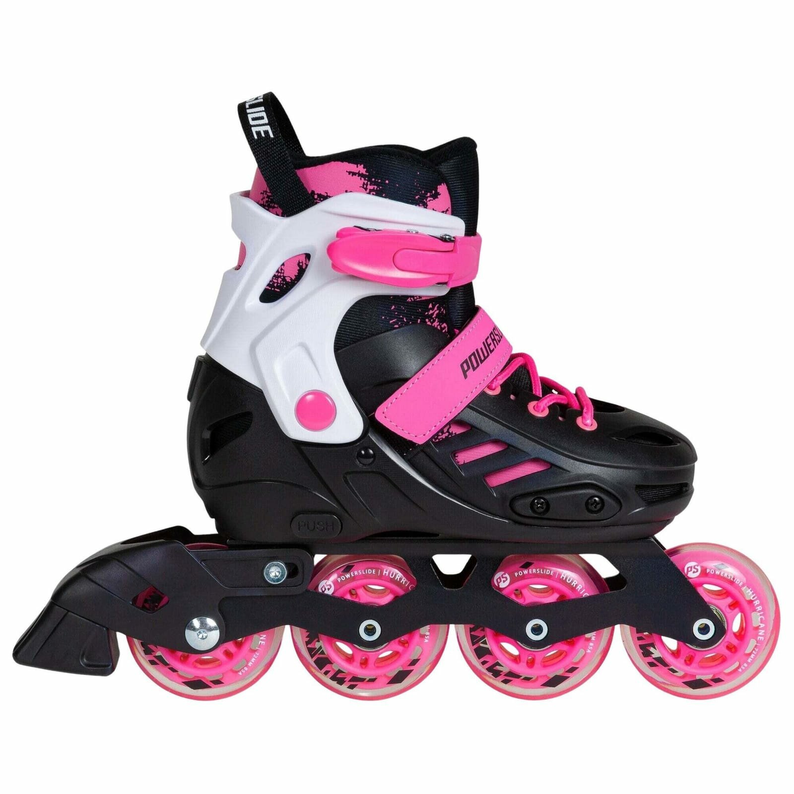 DECATHLON ролики Powerslide Khaan SQD, черный/розовый, размер 39/42