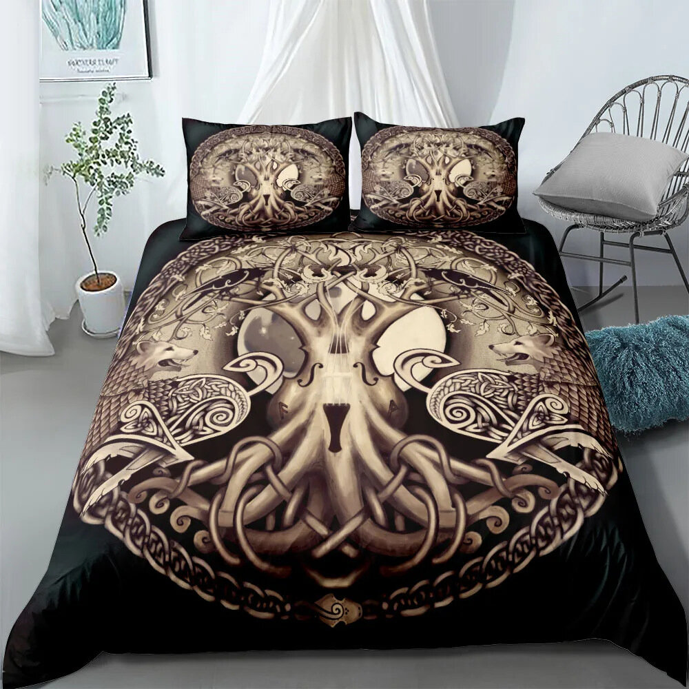 Комплект постельного белья dashboywe Viking Art Constellation из полиэстера Фиолетовый, 150x200cm
