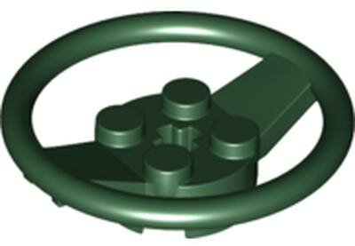 Деталь Lego 67811 Vehicle, Steering Wheel with 2 x 2 Center and Axle Hole