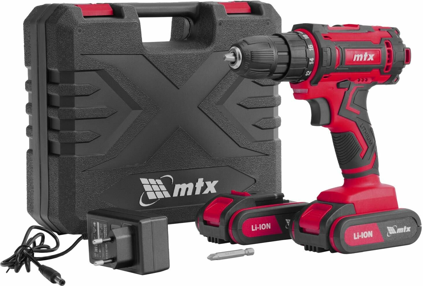 Дрель-шуруповерт аккумуляторная MTX CDS-20, Li-Ion, 20 в