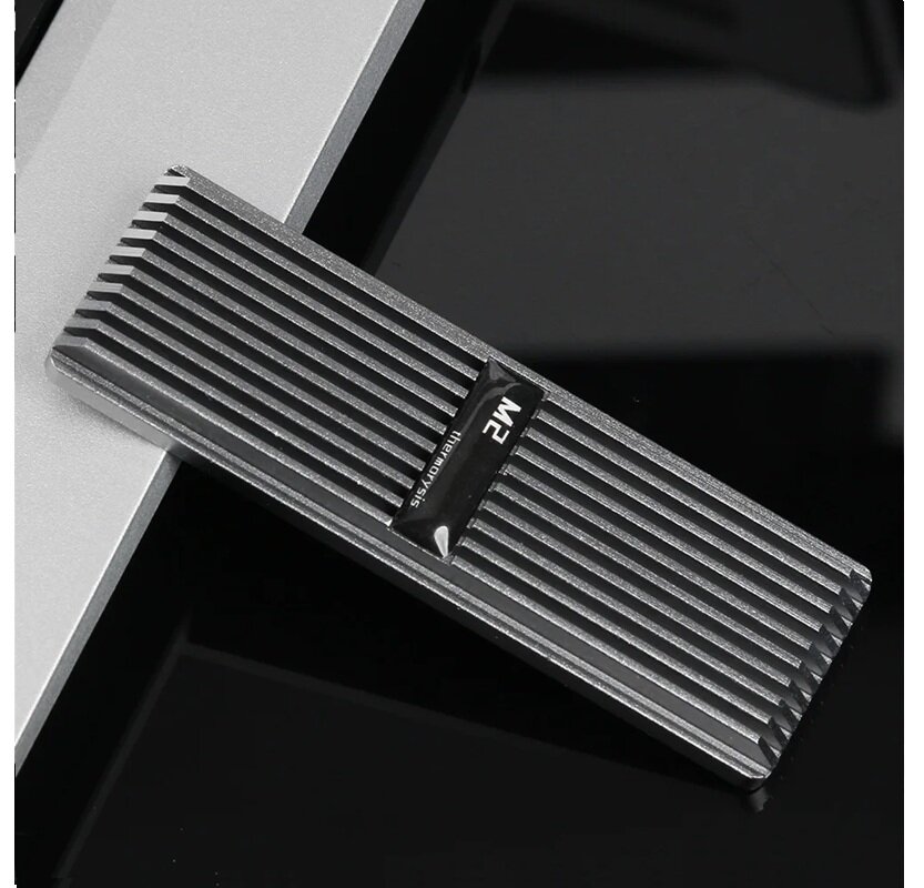Радиатор для SSD, серый, для пассивного охлаждения, алюминий