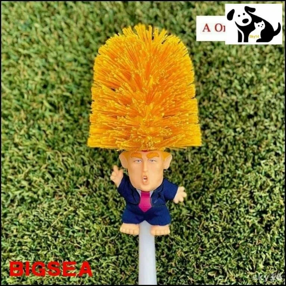 Эксклюзивная щетка для унитаза Дональд Трамп. Креативная забавная игрушка-ёршик для унитаза.