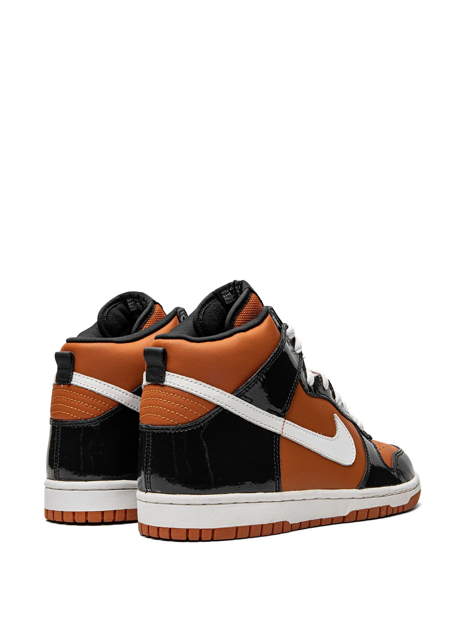 Кроссовки NIKE Dunk High, размер 8 US, черный/серый/оранжевый — фото 1