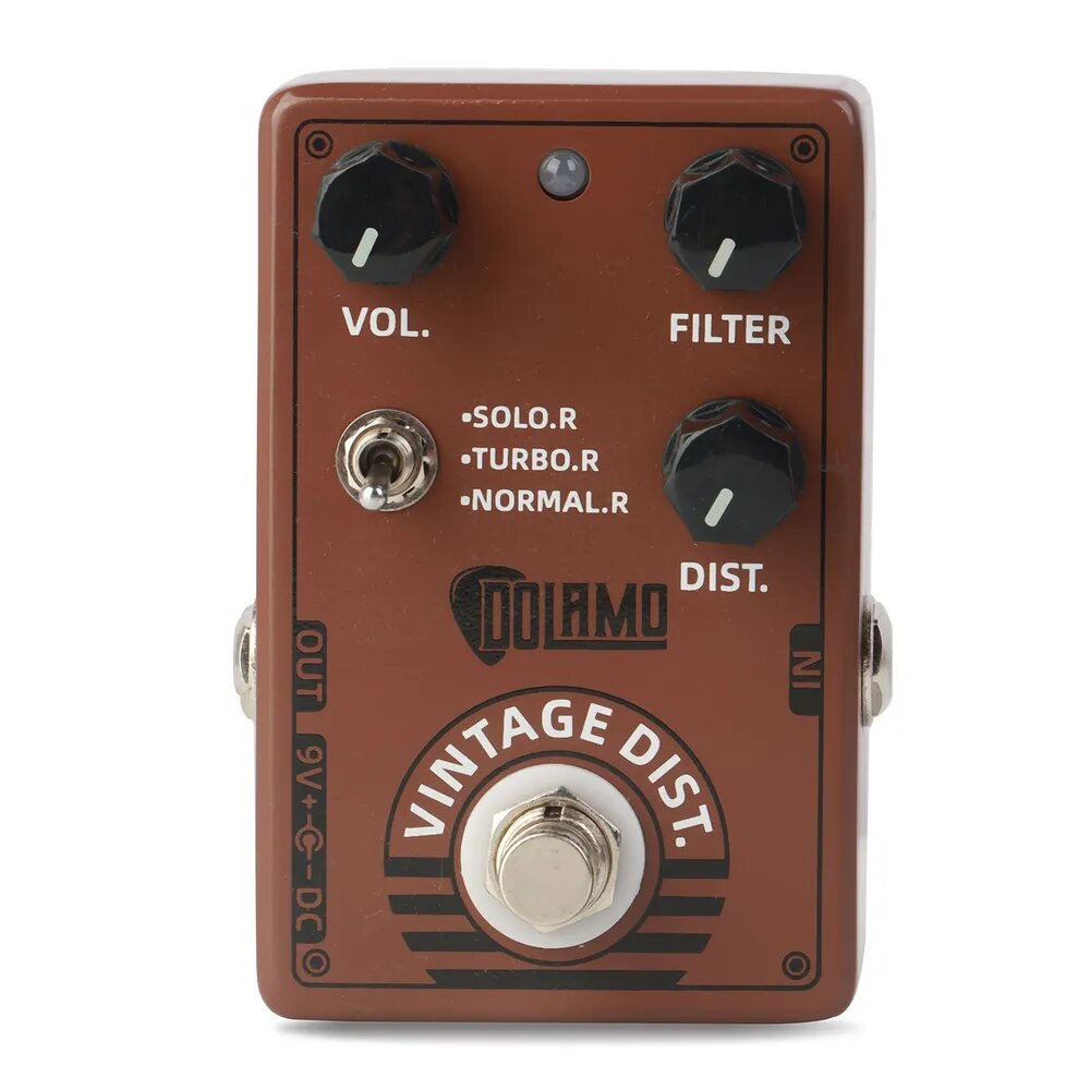 Педаль эффектов для электрогитары и бас-гитары Dolamo D-11 Vintage Distortion Guitar Effect Pedal