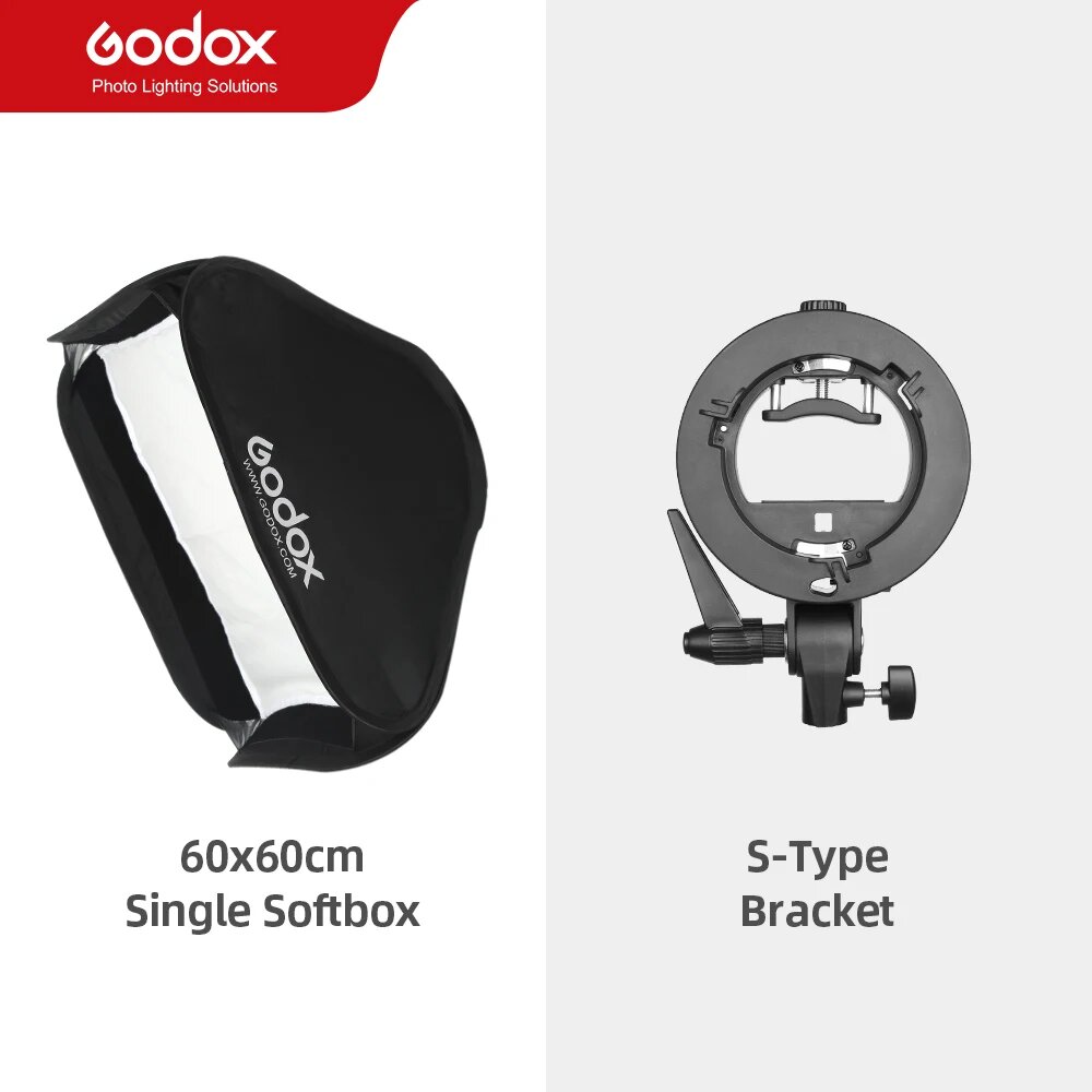 Godox 60x60см софтбокс с S-образным кронштейном