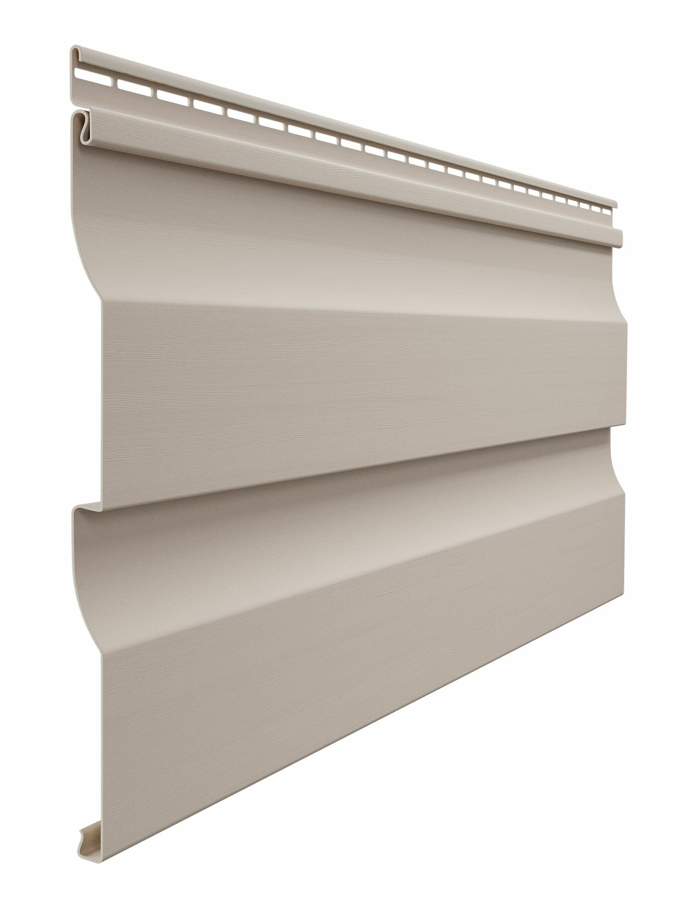 Сайдинг Docke STANDARD / Деке стандарт / D4.5D, горизонтальный, рельефный, цвет халва, 300х23 см