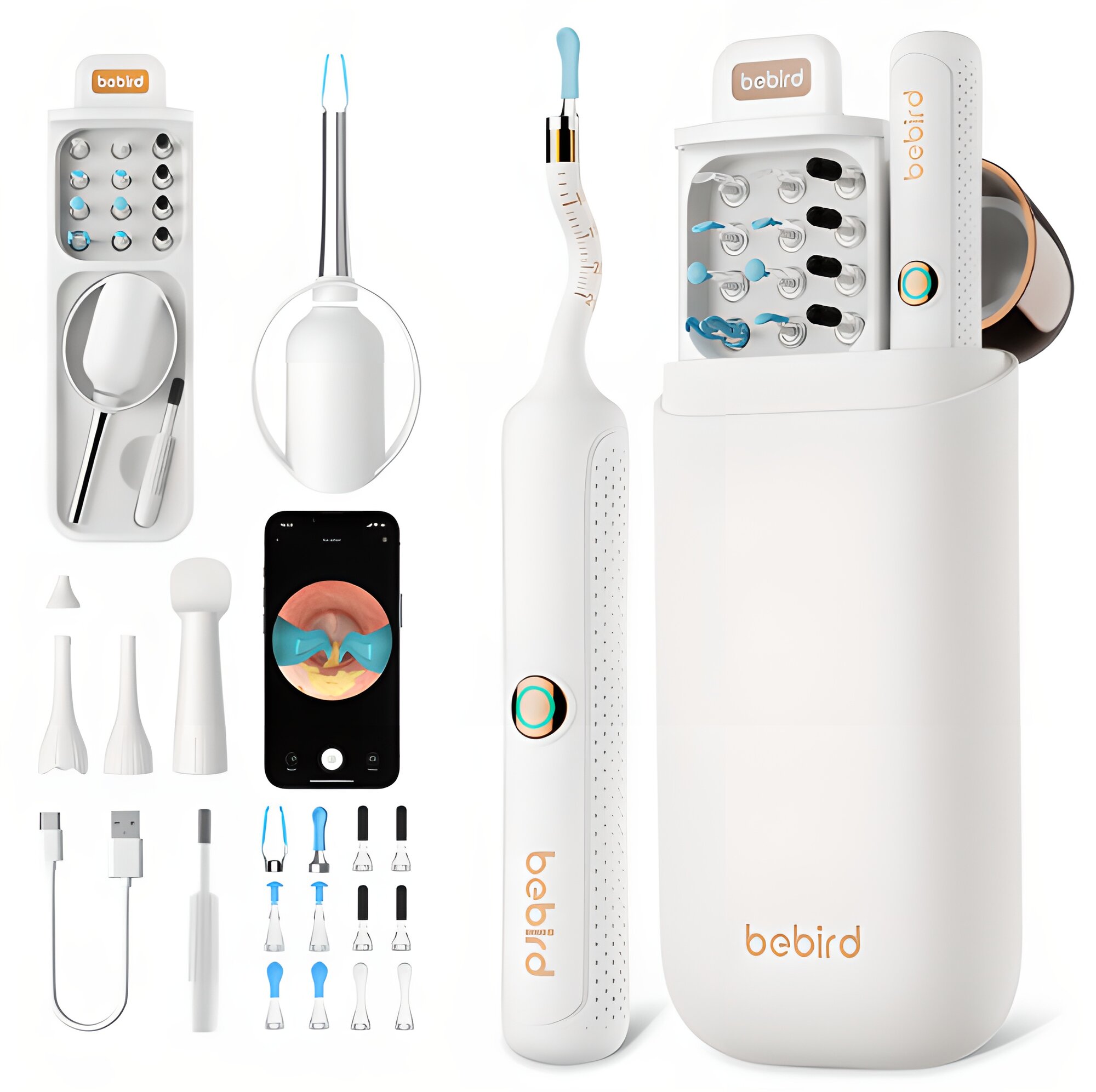 Bebird, Smart Vision, средство для чистки ушей, Bebird3plus-белый