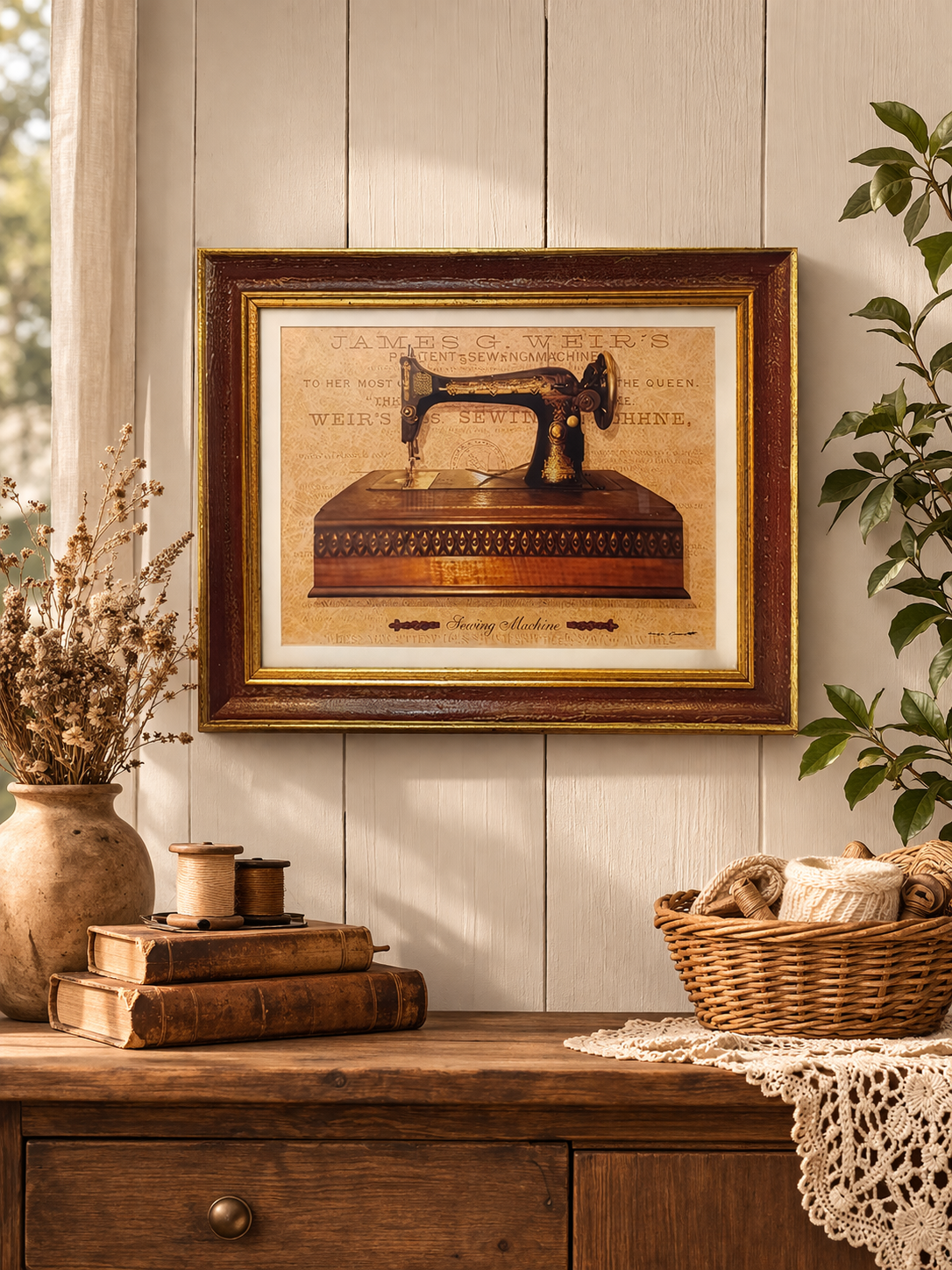 Картина Maggi Massimo "Антик", деревянная рама, 45x36 см, в коричневой раме