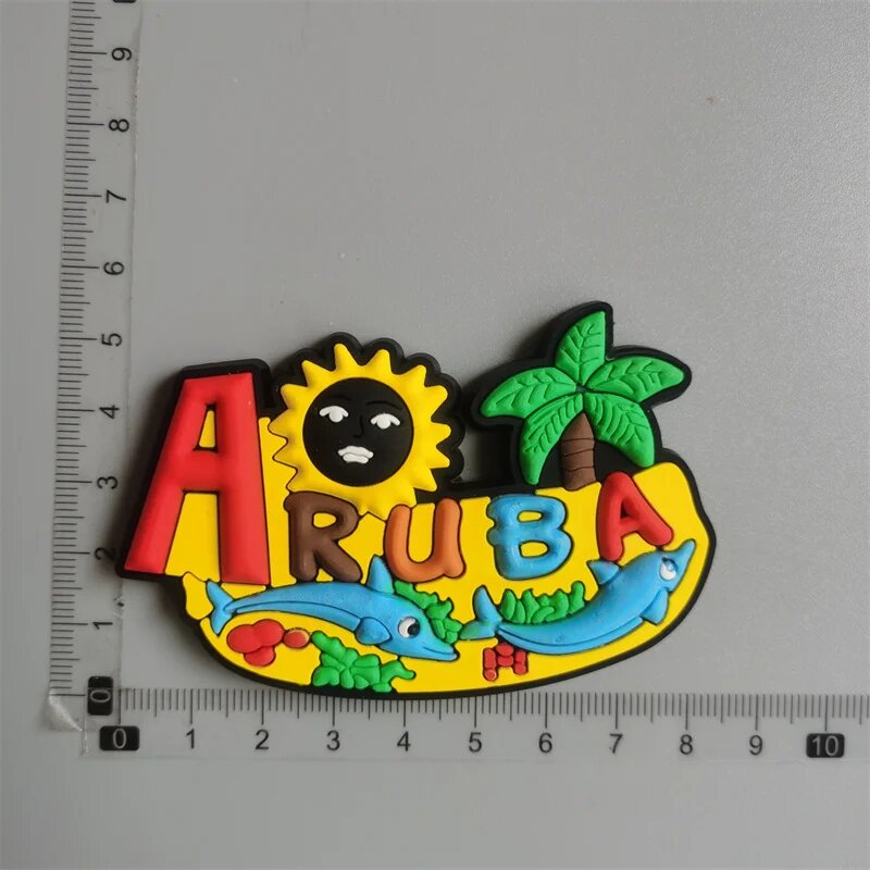 Магнит на холодильник Aruba, зеленый